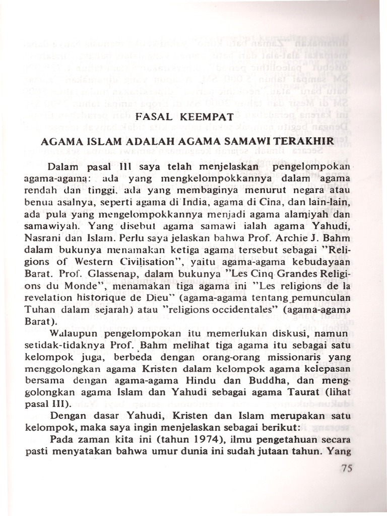 Islam Agama Samawi Terakhir PDF | PDF