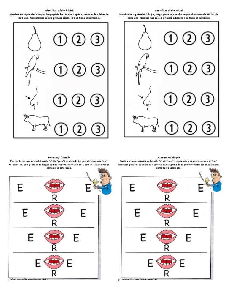 Kinder Fonema R Simple | PDF