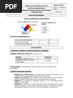 Hoja Técnica de Seguridad Varsol PDF | PDF | Toxicidad | Material explosivo