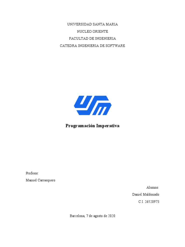 Programación Imperativa | PDF | Lenguaje de programación | Programación de computadoras