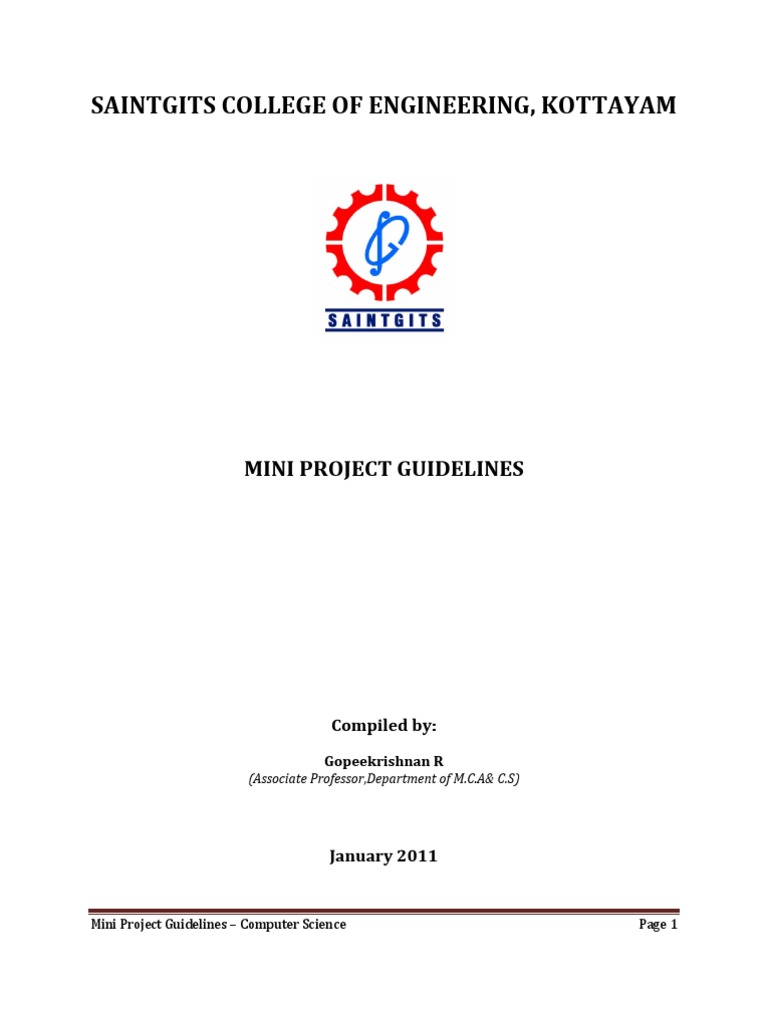 Computer Science Mini Project Guidelines... GK | PDF | Conceptual Model ...