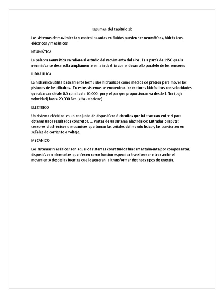 Resumen Del Capitulo 2b (Media Cuartilla) | PDF