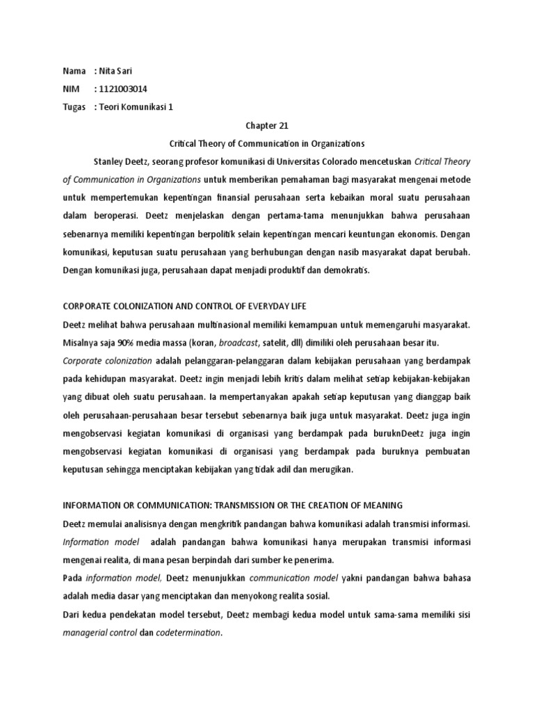 Tekom1 - Chapter21 - Nita Sari - 1121003014 | PDF