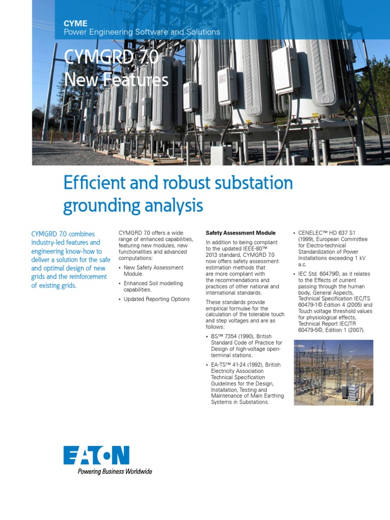 Cymgrd 7.0 New Features: Efficient and Robust Substation Grounding ...