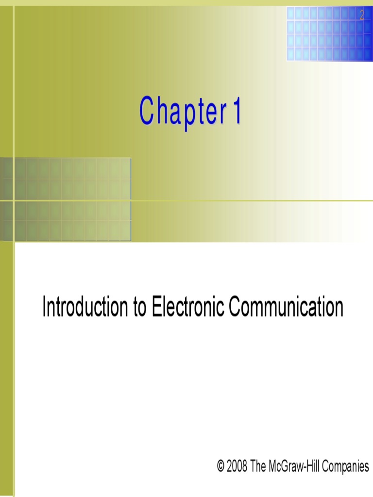Introduction To Electronic Communication | PDF | Modulation ...