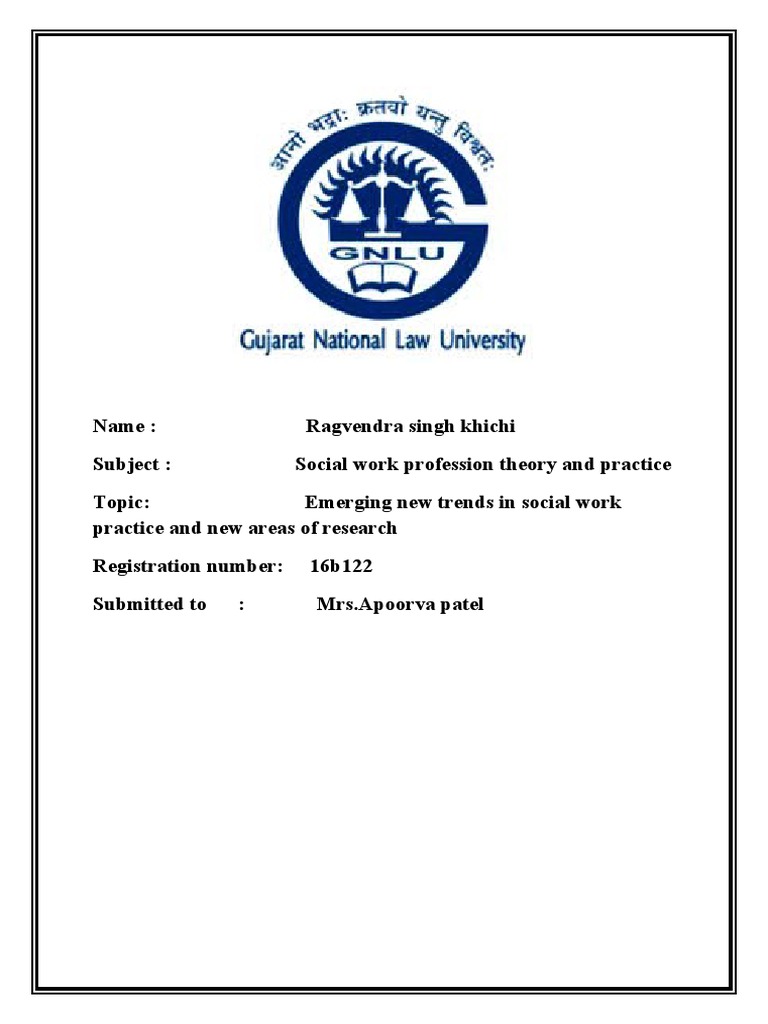 Emerging Trends in Social Work: Personalized Services, Social ...