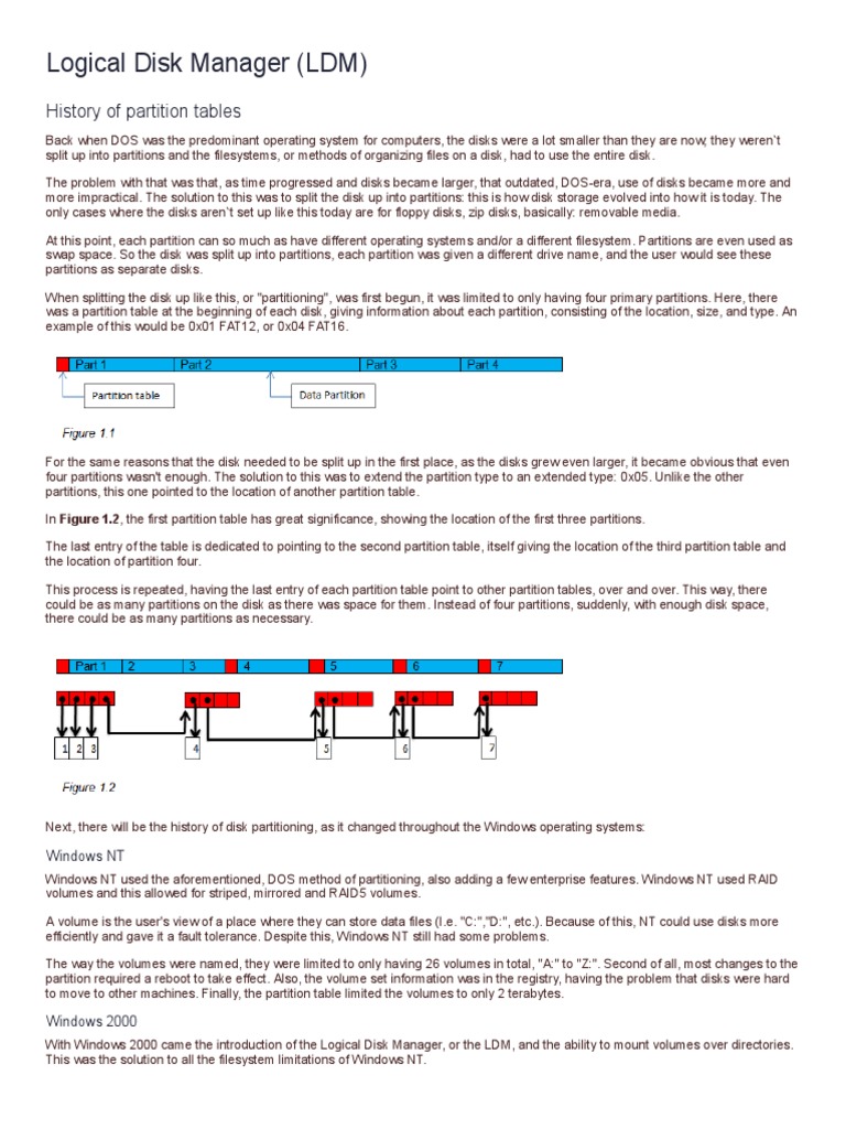 8 Logical Disk Manager (LDM) PDF | PDF | File System | Windows 2000