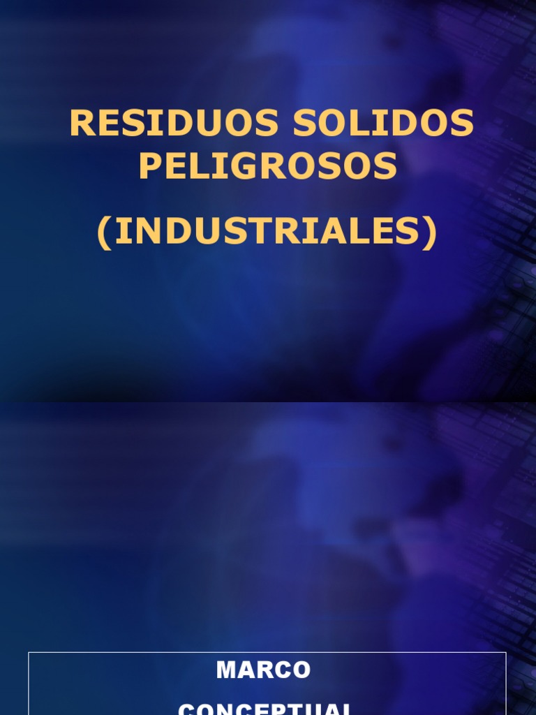 Residuos Solidos Industriales | PDF | Residuos | Toxicidad
