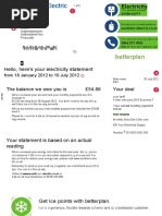 British Gas Example Bill | PDF | Invoice | Cheque