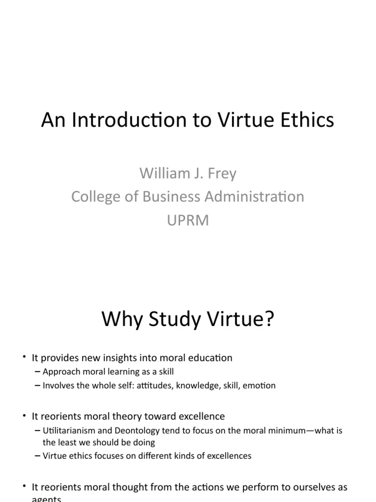 An Introduction To Virtue Ethics | PDF | Virtue Ethics | Virtue