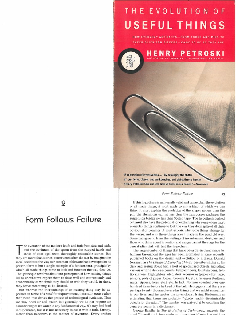 Form Follows Failure - Petroski | PDF