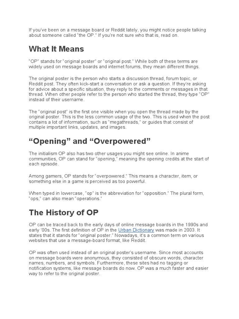 What It Means: Urban Dictionary | PDF | Internet Forum | Web 2.0