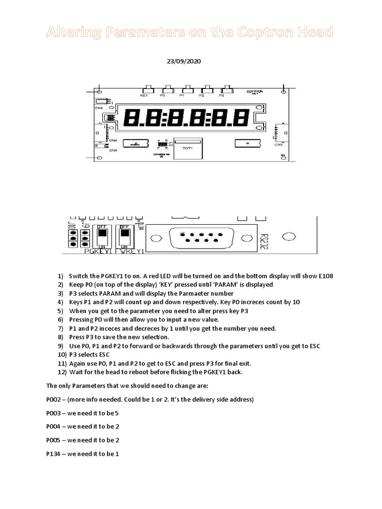 Setting Dispenser Parameters | PDF