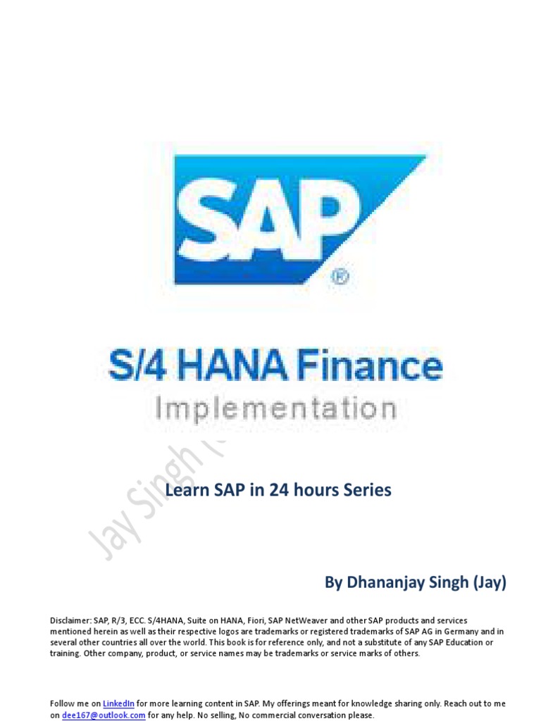 S4 HANA Finance - Configuration Guide1 | PDF | Depreciation | Payments