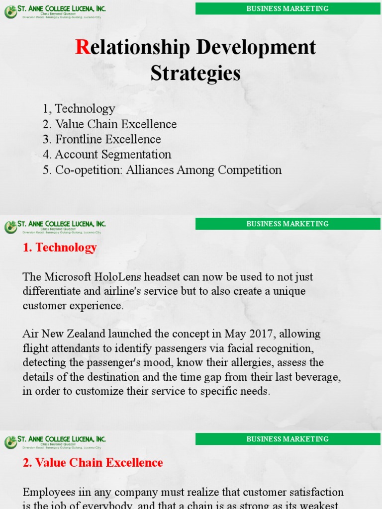 Module 7. Relationship Development Strategies | PDF | Retail | Marketing