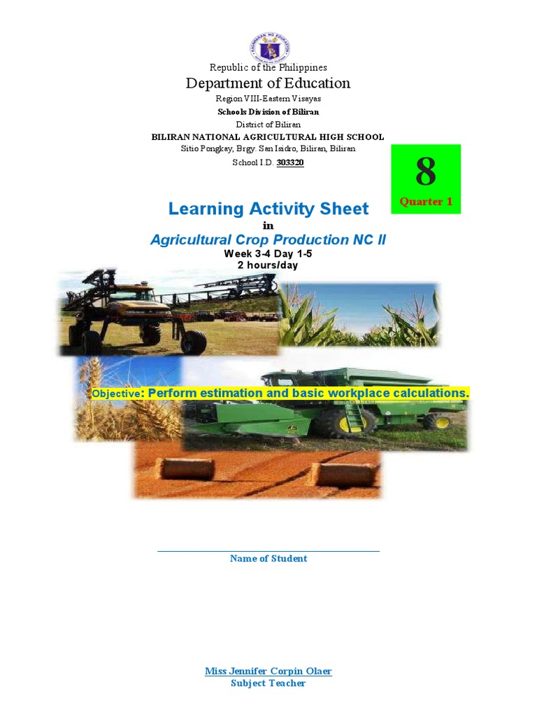 Cover Page For Agricrop | PDF