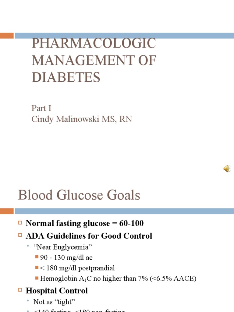 Pharmacologic+Management+of+Diabetes Pt+Inarrated | PDF | Insulin ...