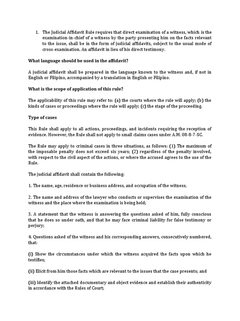 JA IRAC Answer Key | PDF | Notary Public | Affidavit