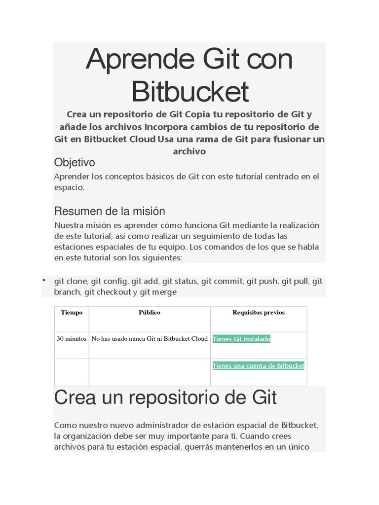 Git Mejores Practicas-Bitbucket | PDF | Archivo de computadora | Ventana (informática)