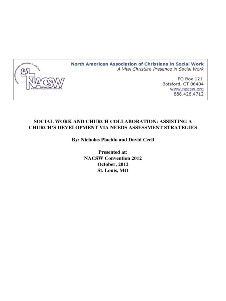 Social Work Needs Assessment Sample PDF | PDF | Qualitative Research ...