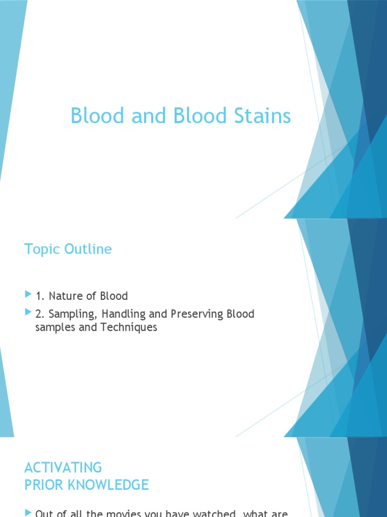 03 - Blood - and - Blood - Stains Forensic Chemistry | PDF | White ...
