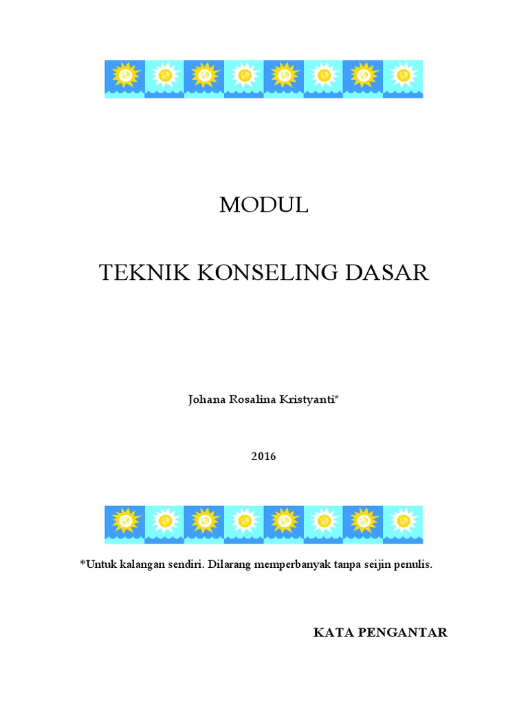 Modul Kuliah Konseling | PDF