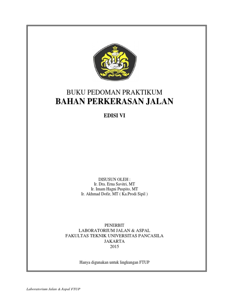 Modul Praktikum Perkerasan Jalan PDF | PDF