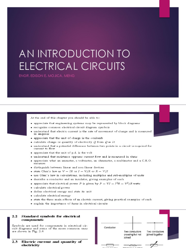 An Introduction To Electrical Circuits | PDF