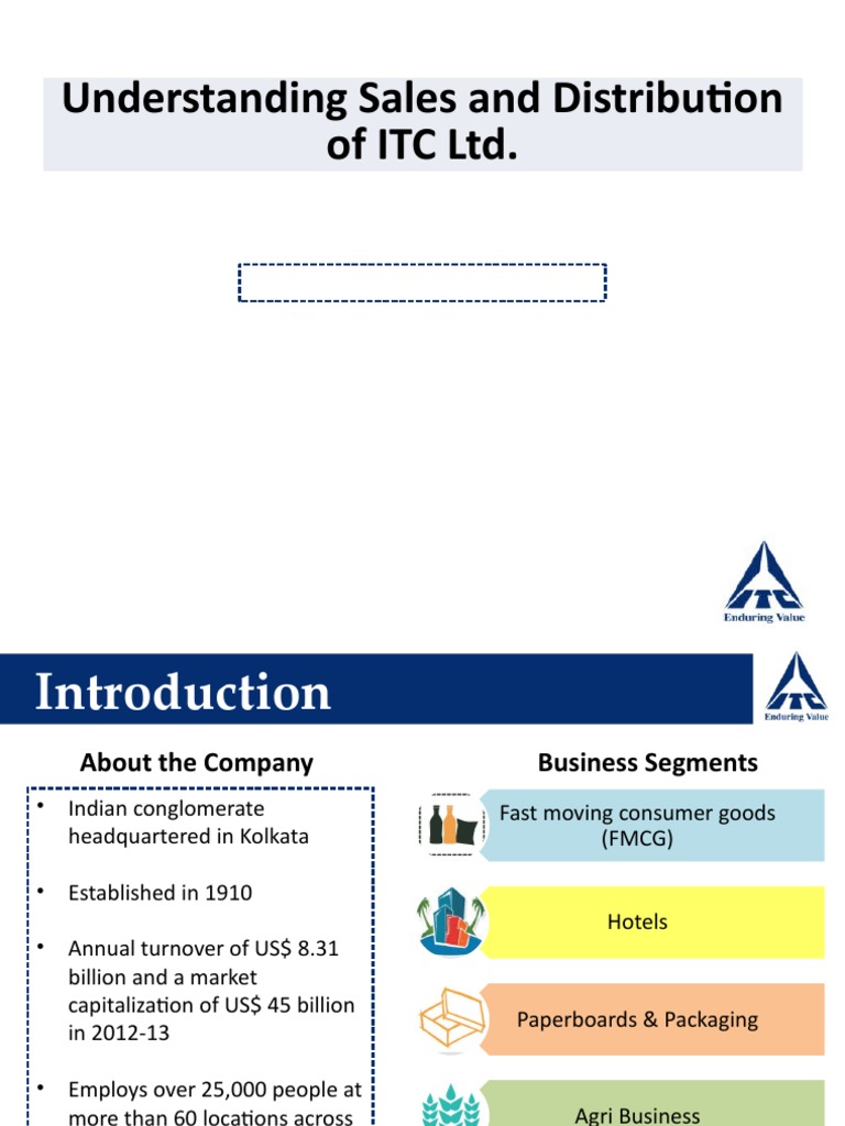 ITC Sales and Distribution Network | PDF | Retail | Microeconomics
