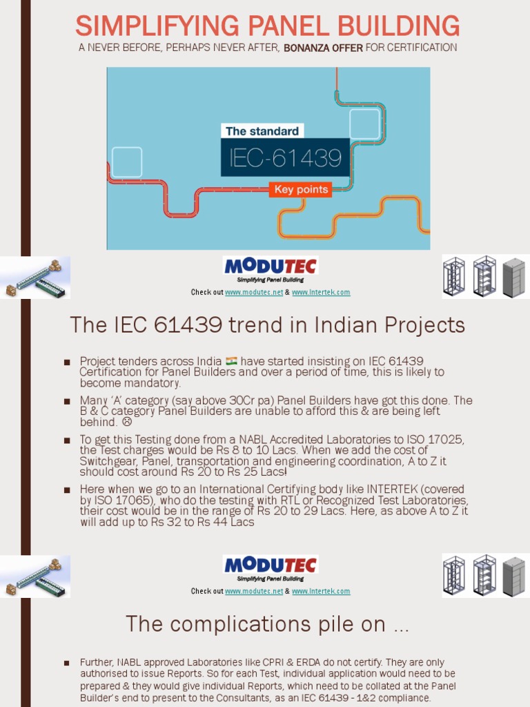 Modutec IEC 61439 Asta Bonanza - ABB | PDF