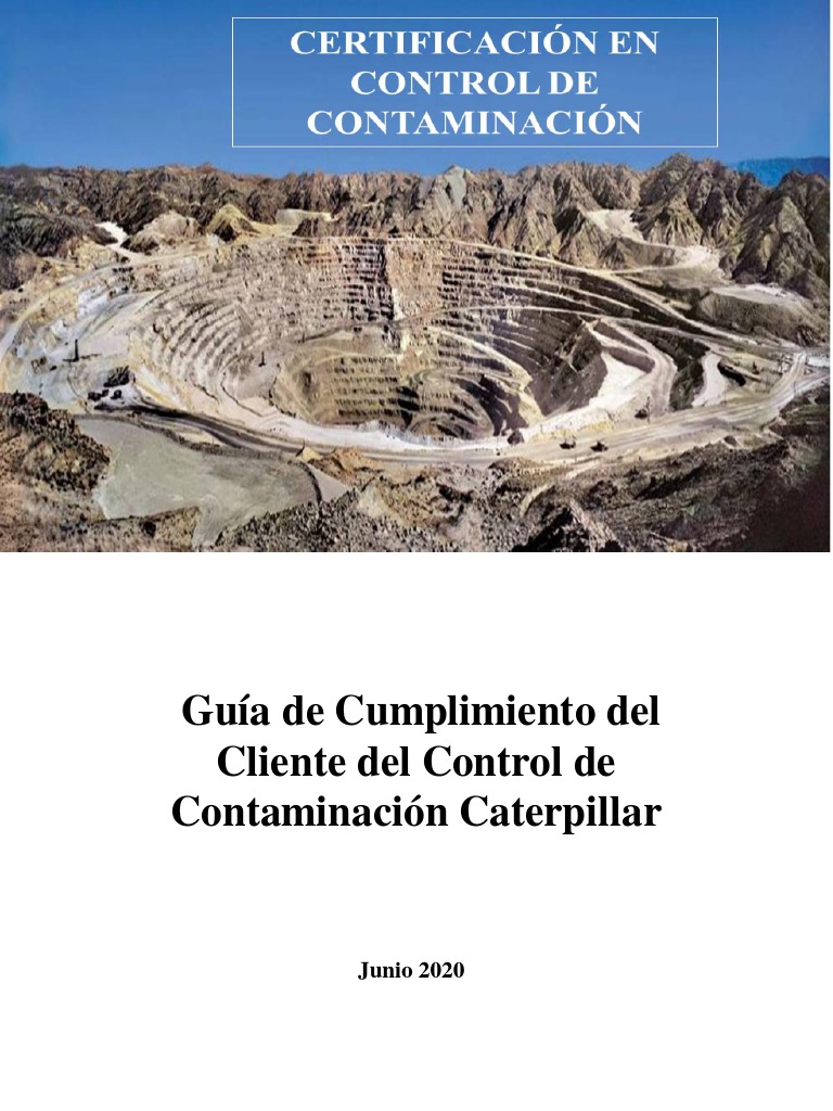 Guía de Control de Contaminacion Caterpillar PDF | PDF | Filtración ...