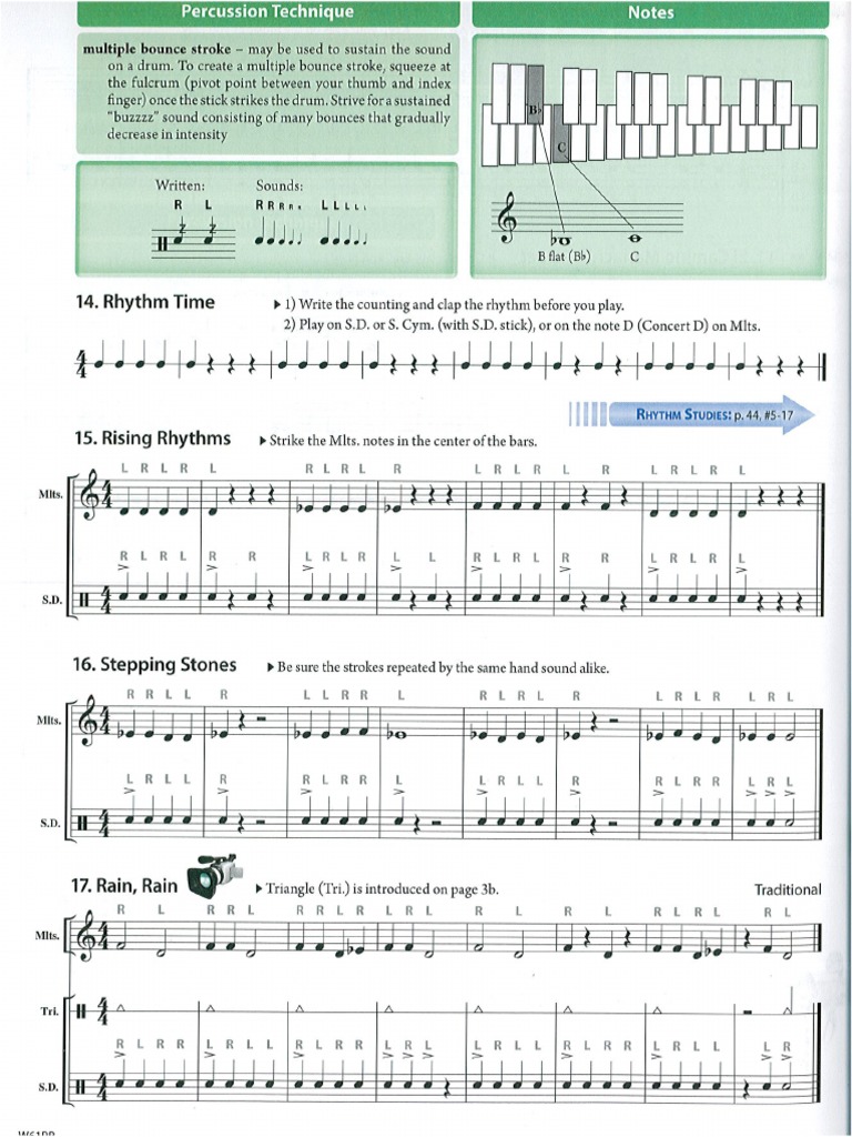 Percussion Practice Pages | PDF