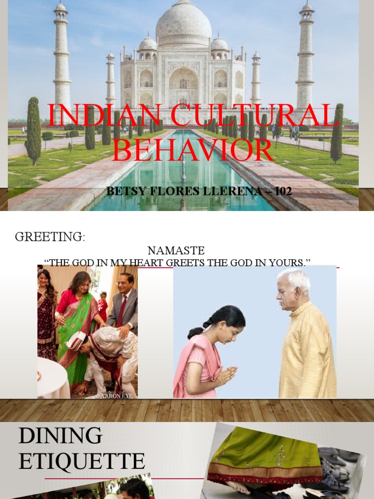 Indian Cultural Behavior-I02 | PDF