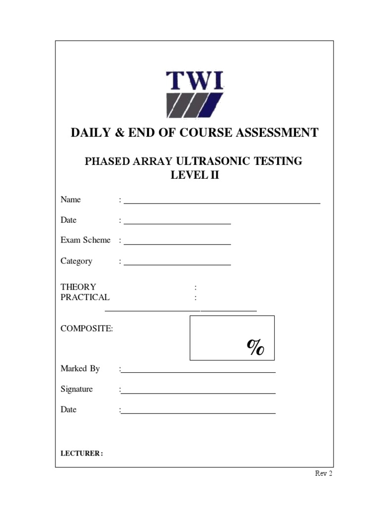 PAUT Assessment Book Rev 2 June 2017 | PDF | Angular Resolution | Aperture