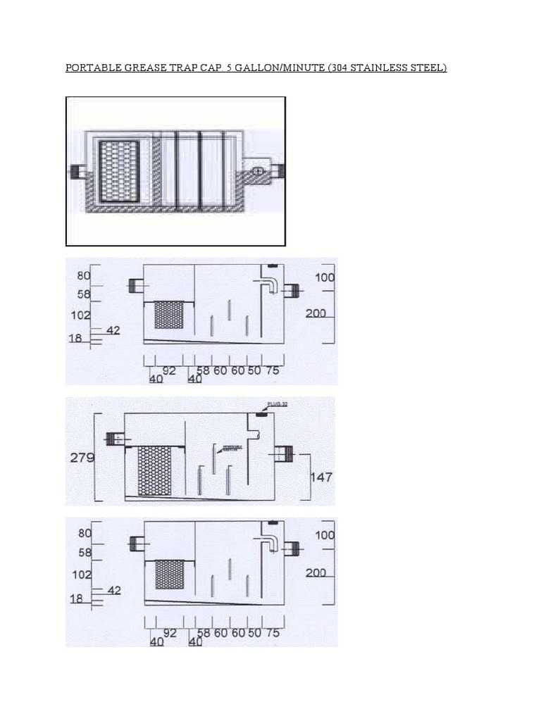 Portable Grease Trap Cap | PDF