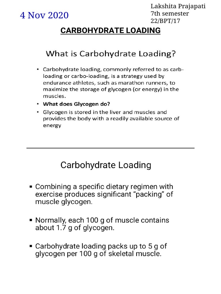 Carbo Loading | PDF