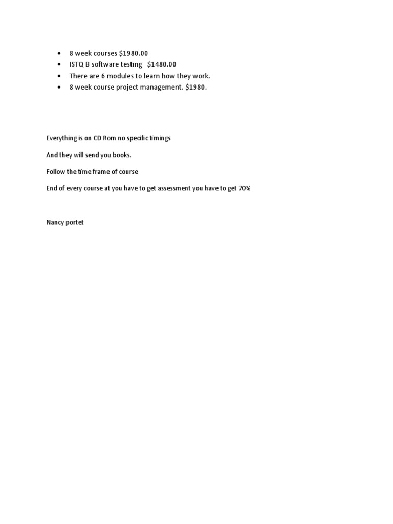 8 Week Courses | PDF