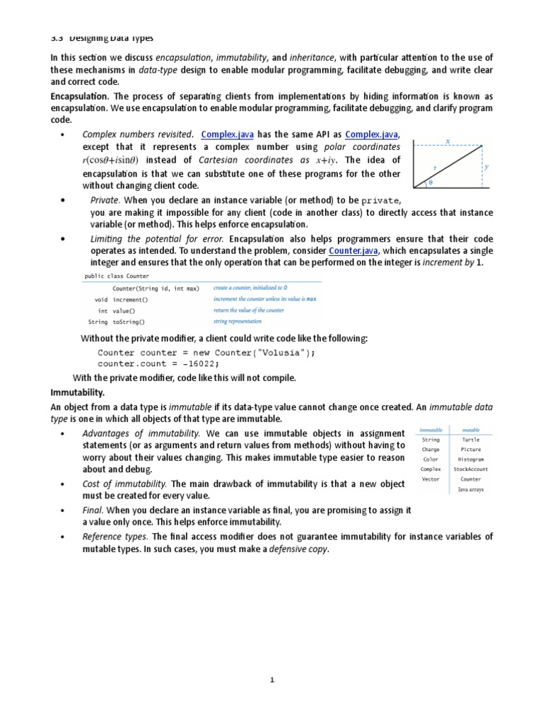 05 01 Designing Data Types | PDF | Inheritance (Object Oriented Programming) | Class (Computer ...