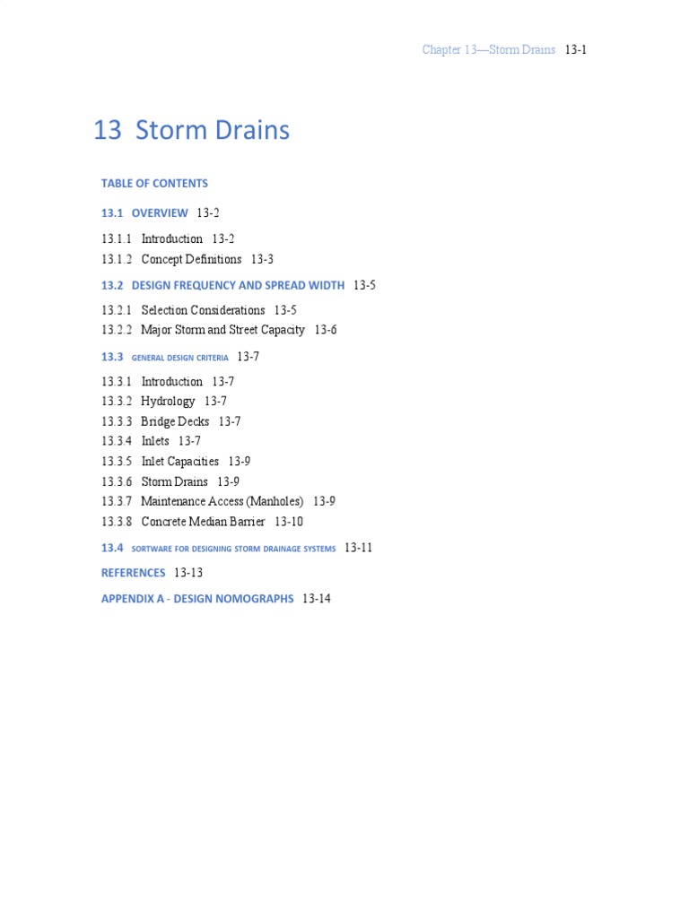 Storm Drain Design and Components | PDF | Storm Drain | Flood