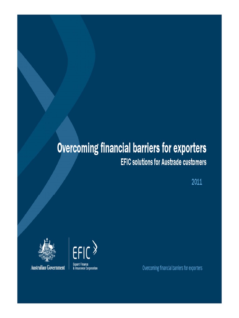 EFIC: Supporting Australian Exporters Through Financial Solutions | PDF ...