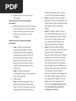 Tracheostomy Care With Checklist | PDF | Medicine | Medical Treatments
