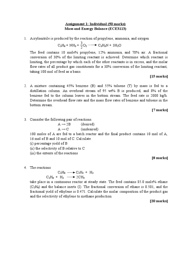 ASSIGNMENT 1 ECE3113 2020 Ind Assignment | PDF