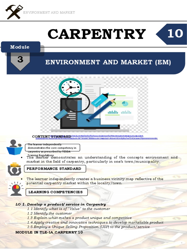 Carpentry: Environment and Market (Em) | PDF | Swot Analysis | Competition