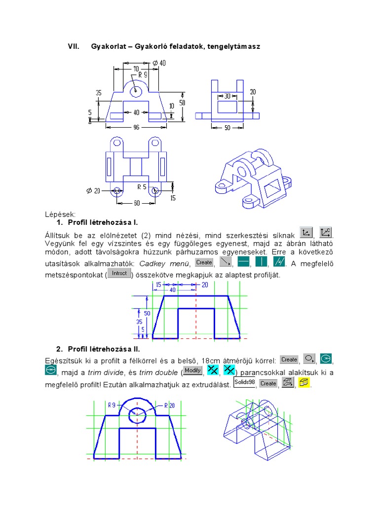 07 Gyakorlat Cadkey | PDF