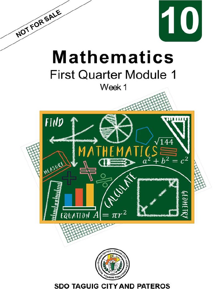Math10 Q1 Week1 Final-Version | PDF | Facilitator | Learning