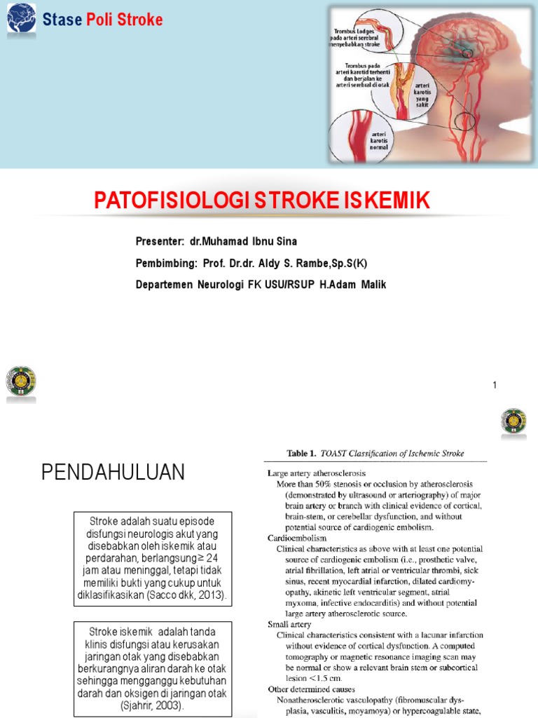 Patofisiologi Stroke Iskemik Ibn | PDF | Neuroprotection | Apoptosis