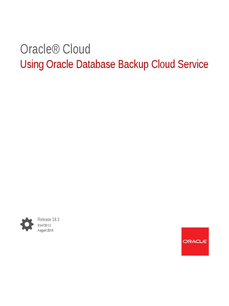 Using Oracle Database Backup Service Pdf Download Free Pdf Backup Cloud Computing