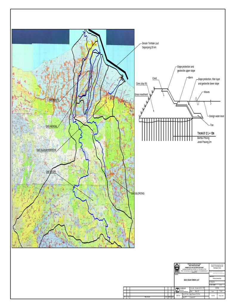 Desain Tanggul Laut | PDF