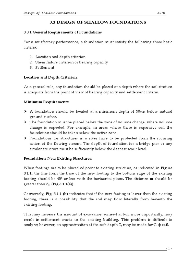 3.3-Design of Shallow Foundation | PDF | Strength Of Materials ...