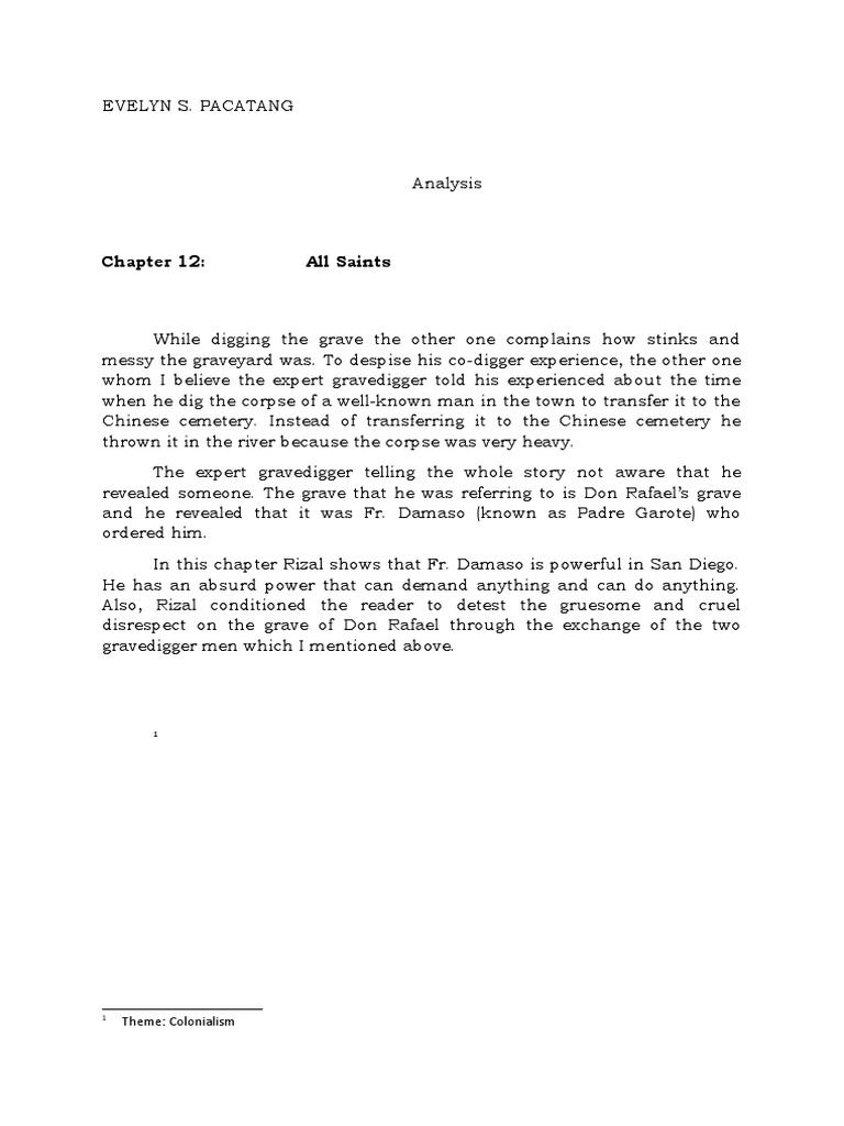 Chapter 12 Analysis | PDF